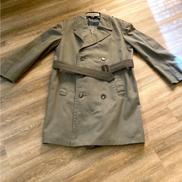 Vintage German | Jackets & Coats | Vintage German Military Trench Coat ...